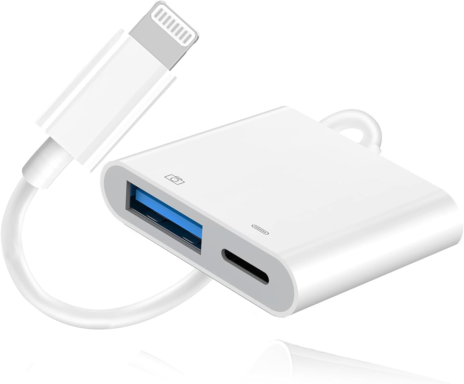 Wellsay [Apple M Certied] Lightning to USB Camera Adapter for iPhone ...