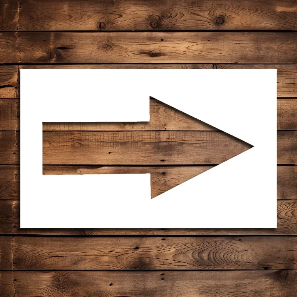 Wellsay Arrow Stencil Template - Reusable Arrow Stencils for Painting ...