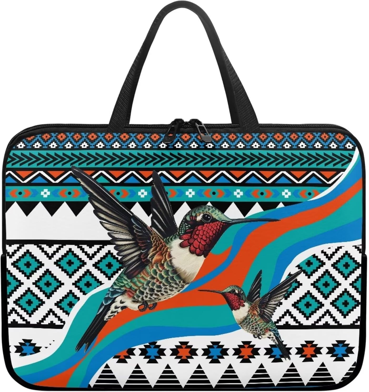 Wellsay Aztec Tribal Hummingbird Print Laptop Sve for Work Study ...