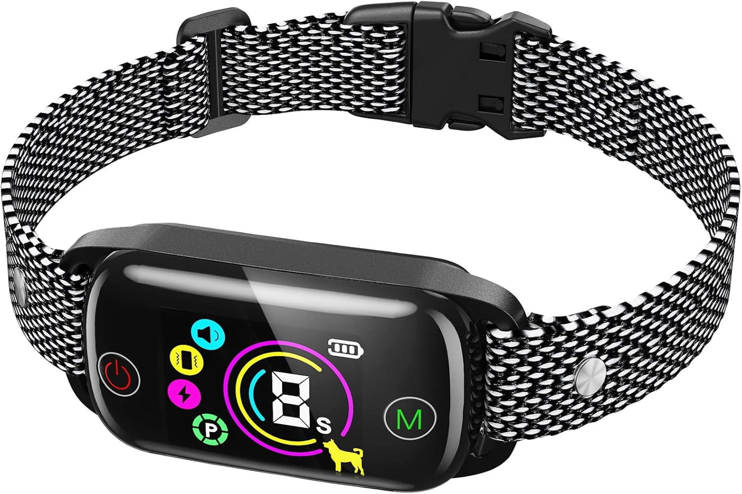 Wellsay B Collar for Large Medium Dogs, No Shock B Collar Rechargeable ...