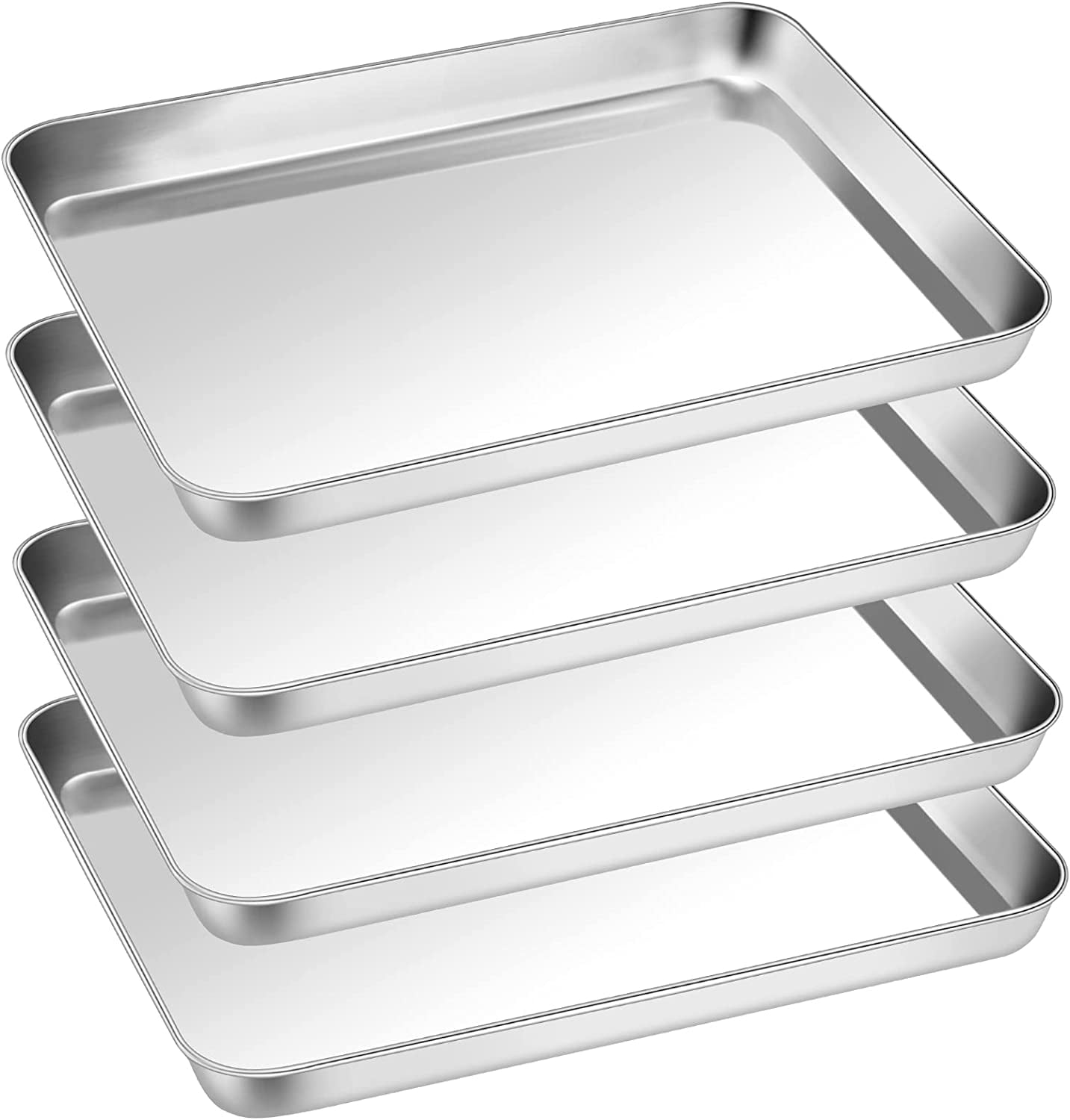 Wellsay Ba Sheet Oven Pan Tray, Stainless Steel Cookie Sheet Pan for ...