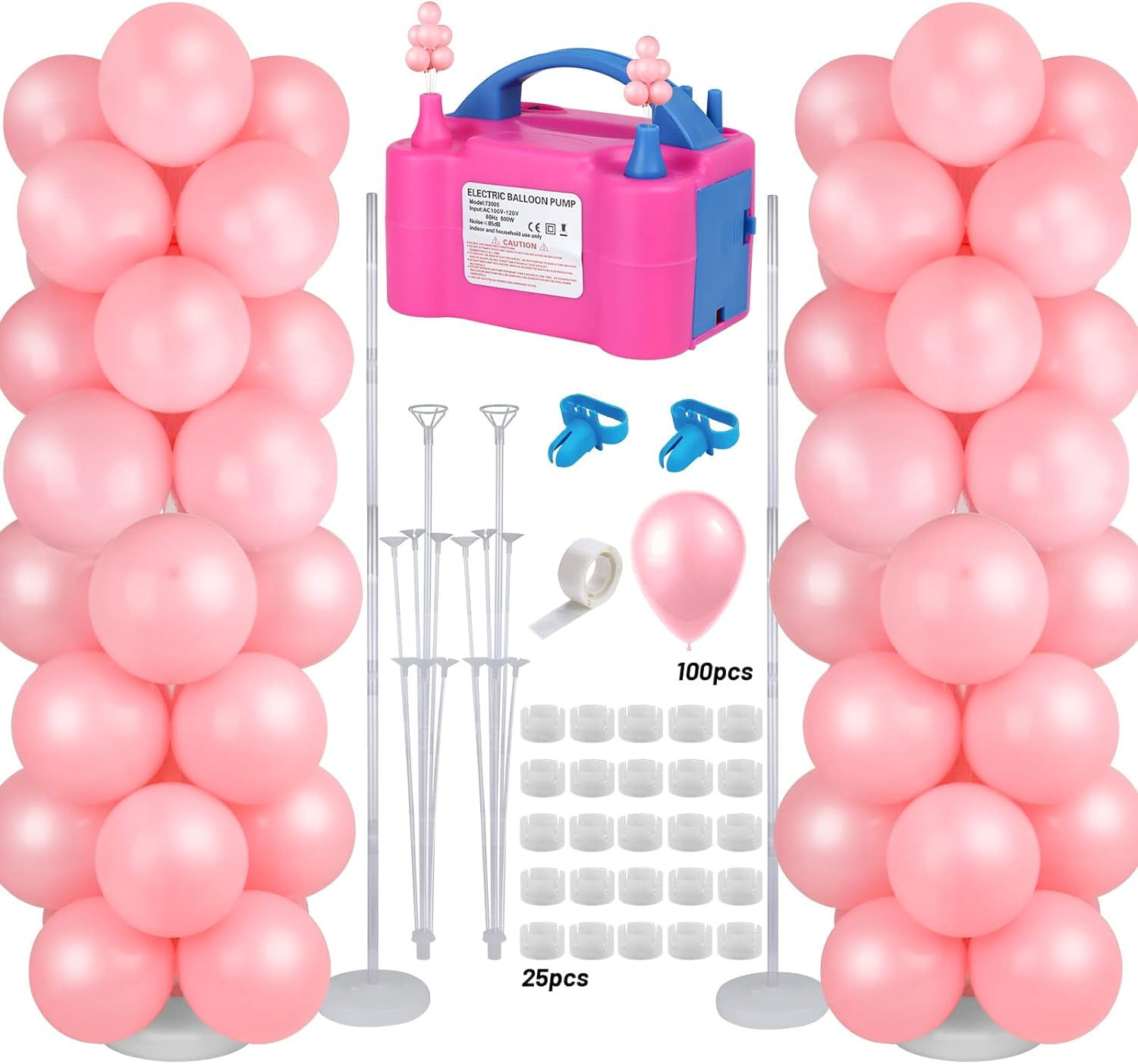 Wellsay Balloon Column Stand and Balloon Pump, Electric Balloon Pump ...