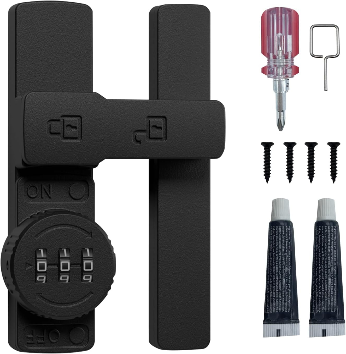 Wellsay Barn Door Lock,90/180 D Flip Barn Door Locks and Gate Latches ...