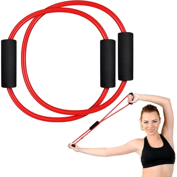 Wellsay Barre Double Tube Red Resistance Band Exercise for Barre ...