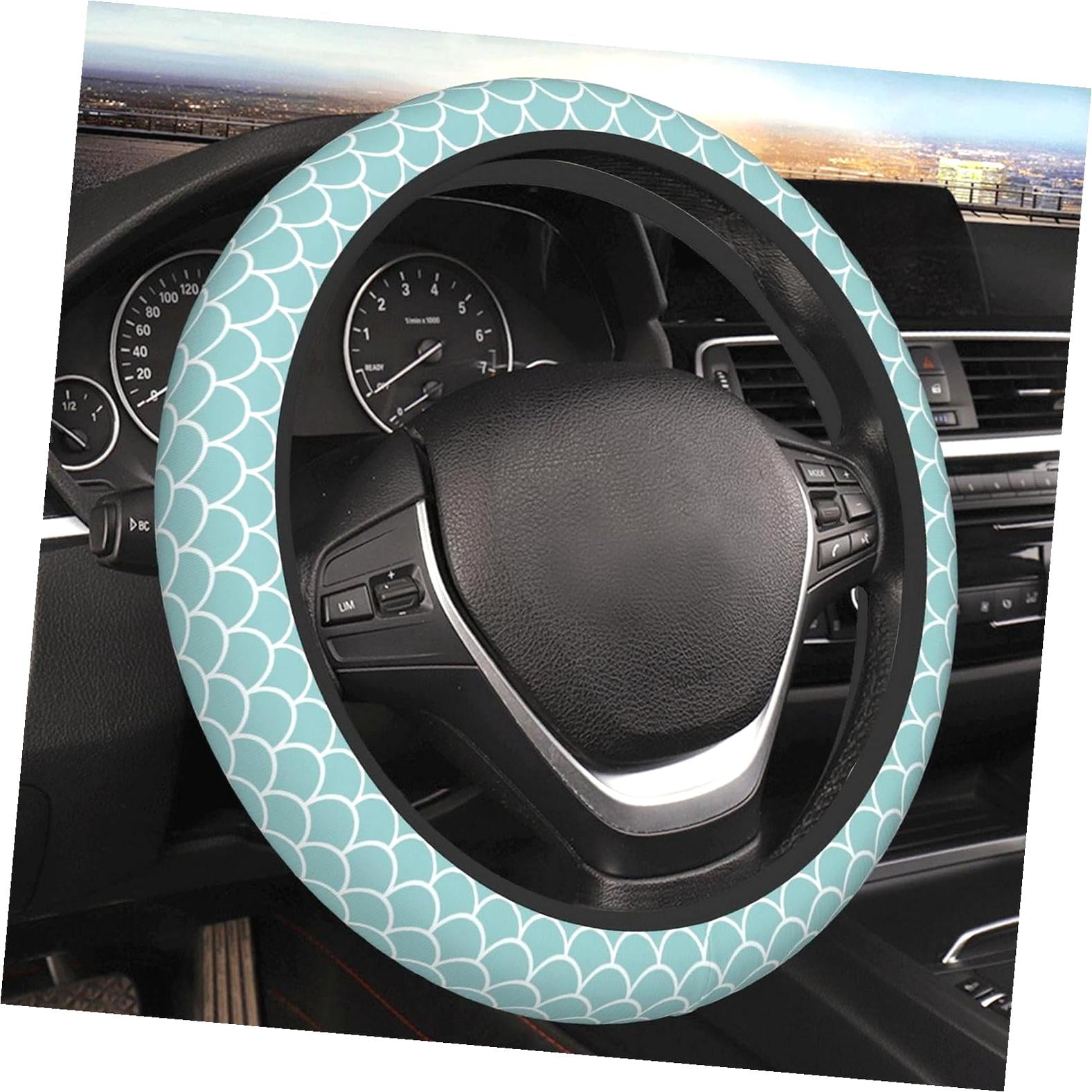 Wellsay Basic Steering Wheel Cover for Vehicles, 15 Inch, Design for ...