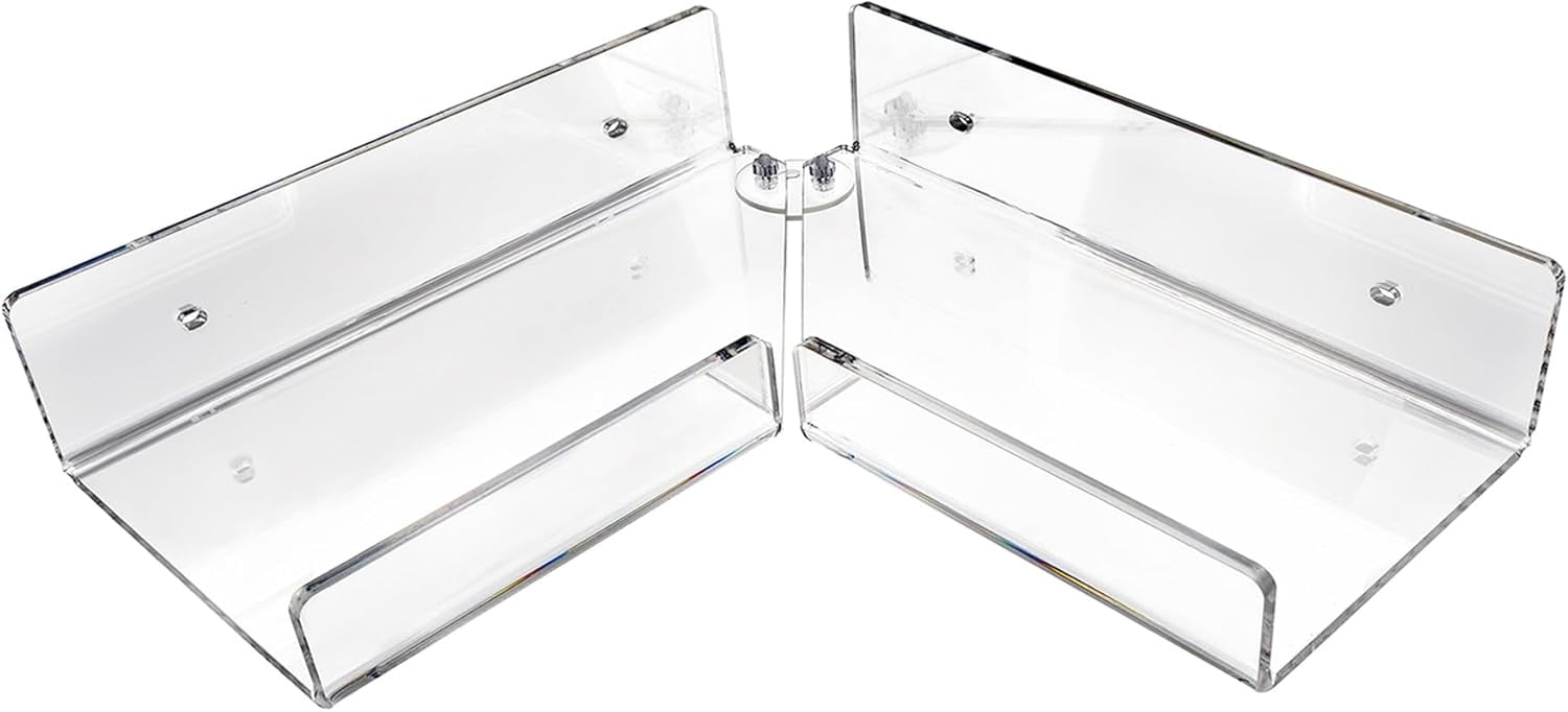 Wellsay Bathroom Shelf Acrylic Lower or Over The Sink Shelf for Small ...