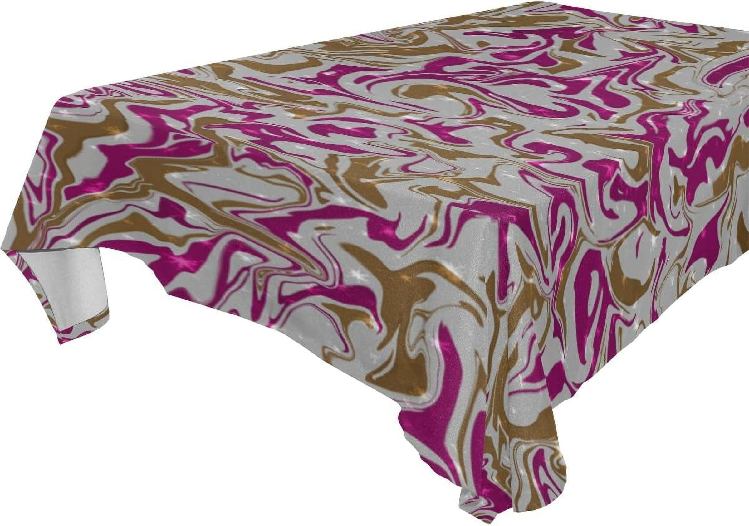 Wellsay Beautiful Abstract Art Tablecloth Modern Table Cover for Home ...