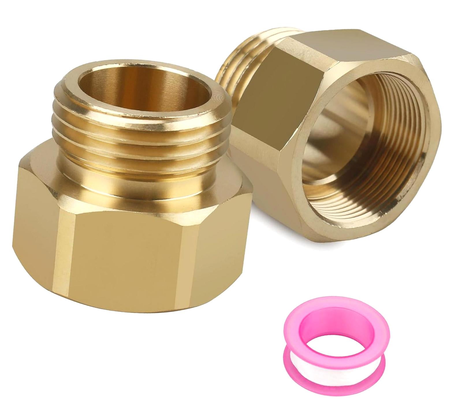 Wellsay Bib Adapter, Extension Water Connector, 1-1/16" Fine Thread to ...