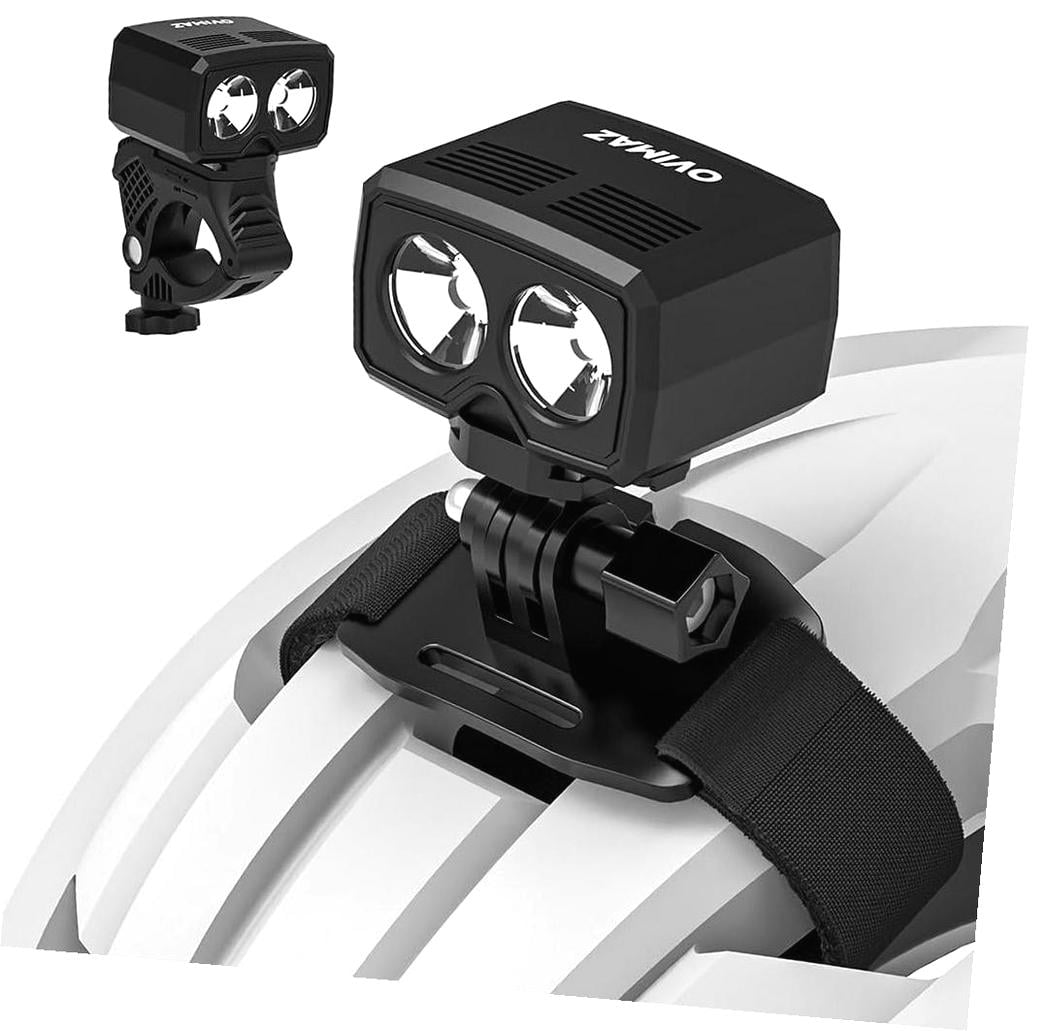 Wellsay Bicycle Helmet Light 1000 Lumens, USB Rechargeable with 1200mAh ...