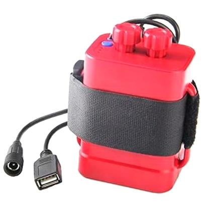 Wellsay Bike Light Battery Pack Case: Holds 6 x 18650 , features 8.4V ...