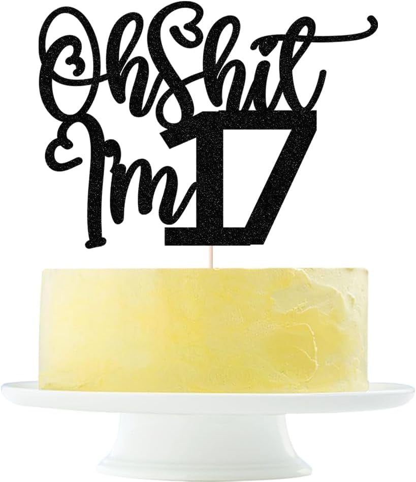 Wellsay Black flash Oh Shit I'm 17 Cake Tor, Happy 17th Birthday/Cheers ...