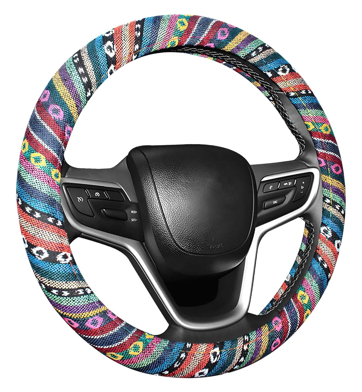 Wellsay Bohemian Car Steering Wheel Cover, Ethnic Design Anti- Coarse ...