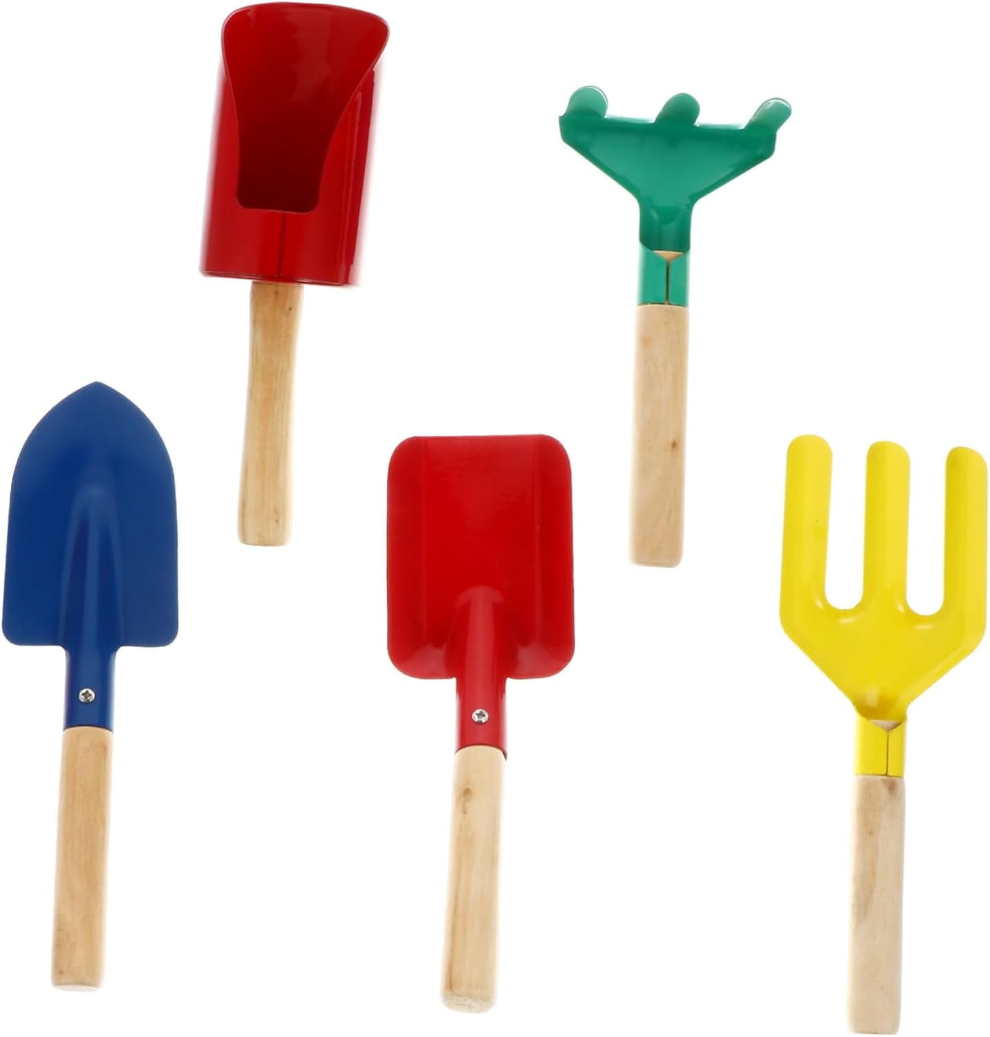 Wellsay Boys and Girls Garden Tool Set Pcs Shovel Rake Trowel Made of ...