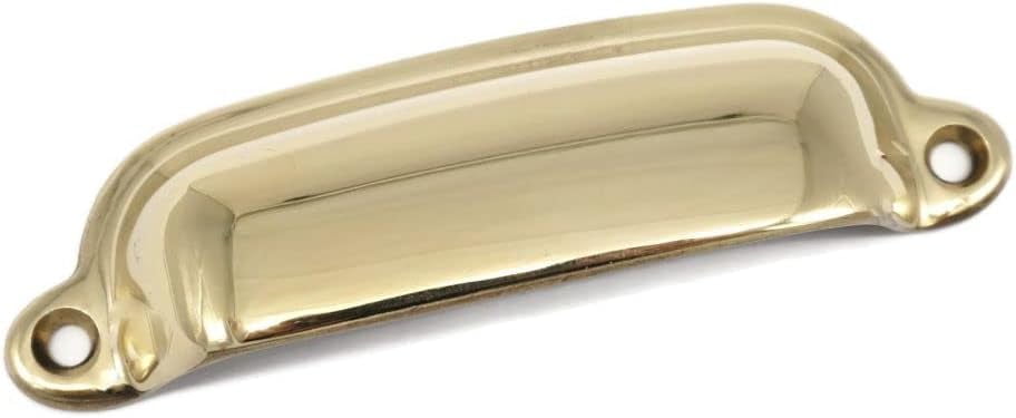 Wellsay Brass Bin Pull Antue Style Colonial Early American Drawer Bin ...