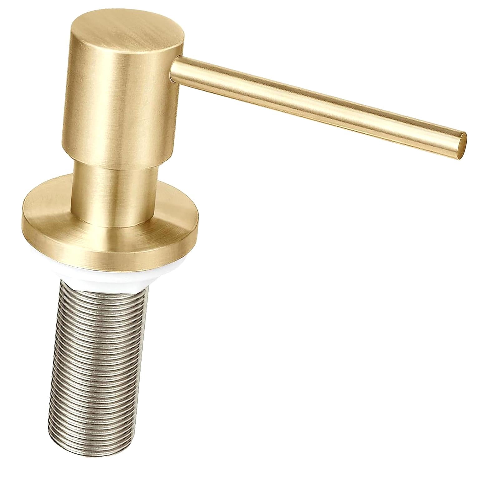 Wellsay Brushed Nickel Built-in Dispenser for Kitchen Sink with 17 OZ ...