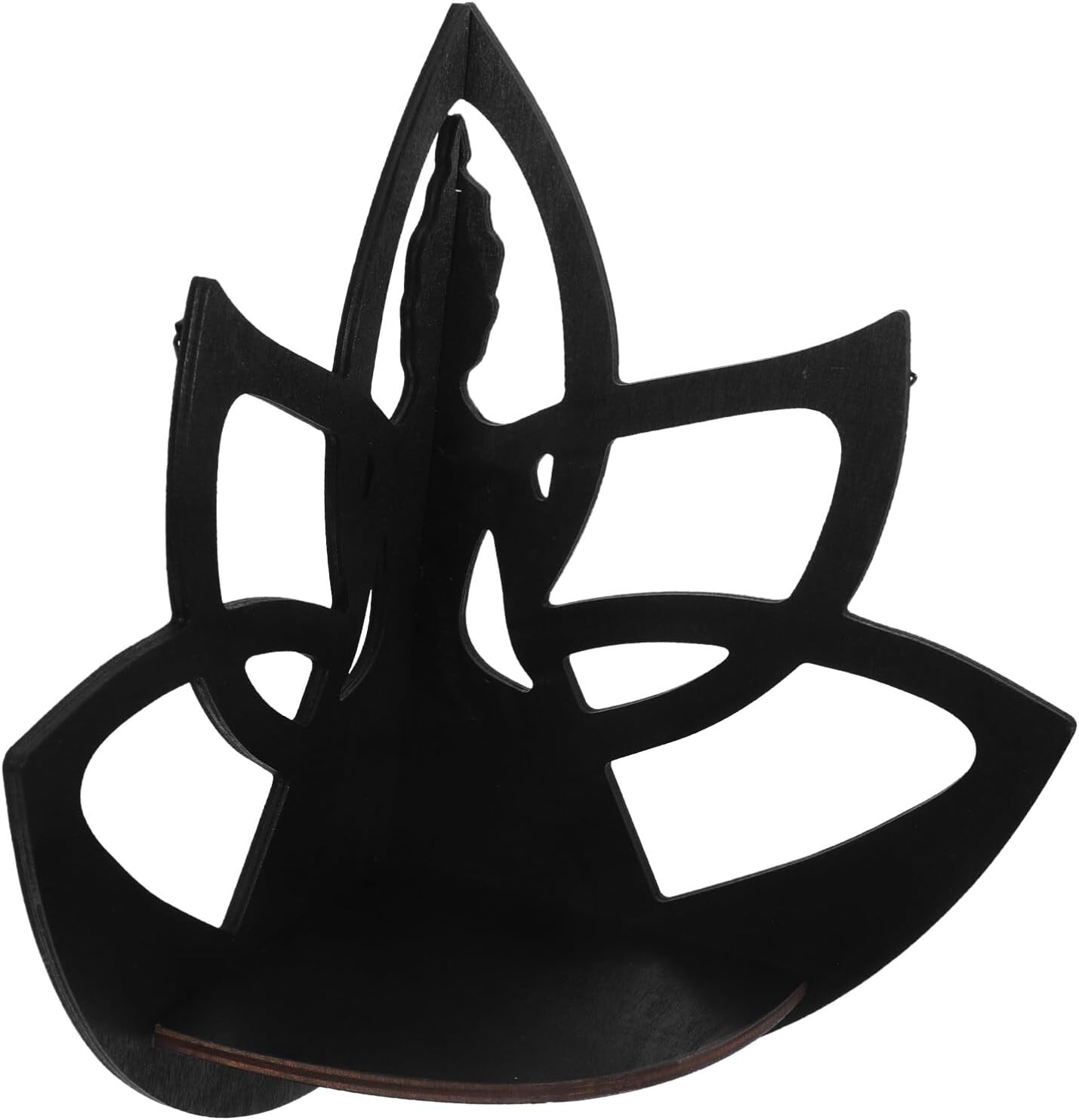 Wellsay Buddha Statue Storage Rack Wood Corner Shelf Wall Display ...