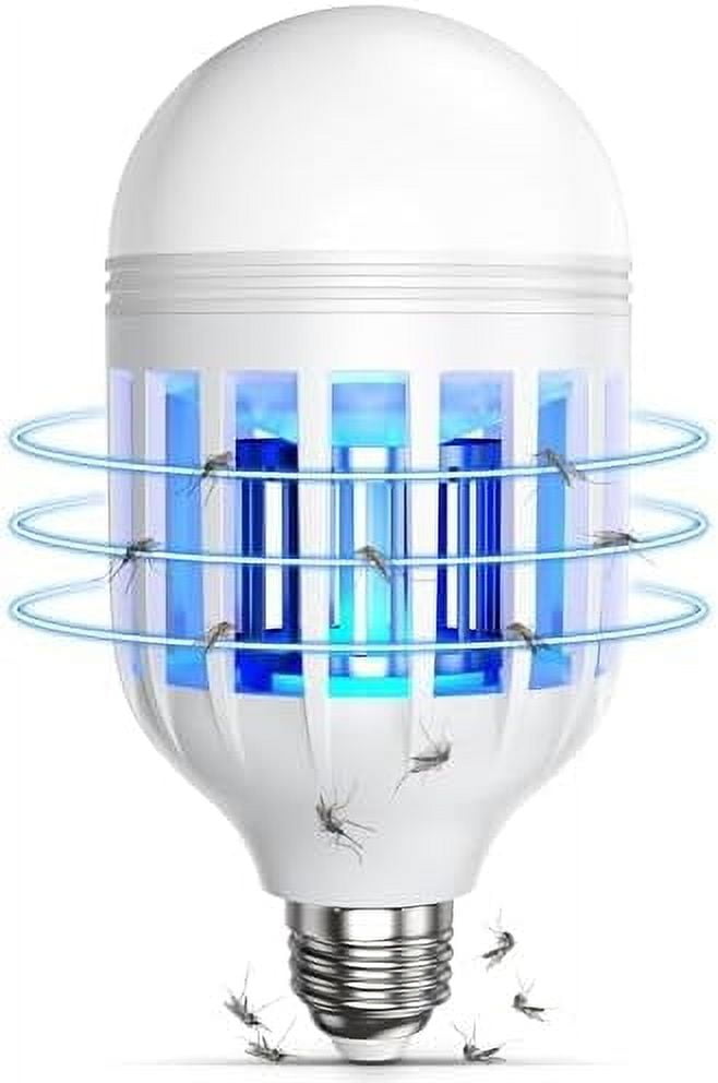 Wellsay Bug Zapper Light Bulb, 2 in 1 Mosquitoes Killer Lamp Led ...