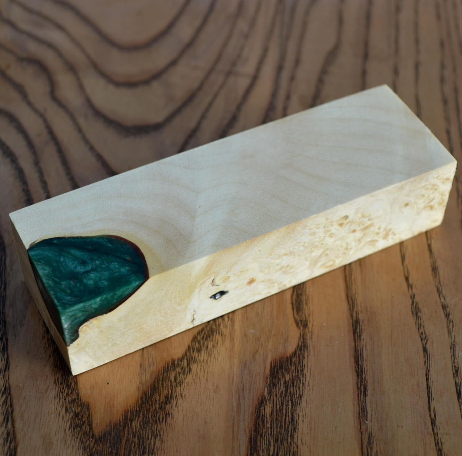 Wellsay Burl Hybrid Stabilized Wood Wooden Block Turning Blank Handle ...