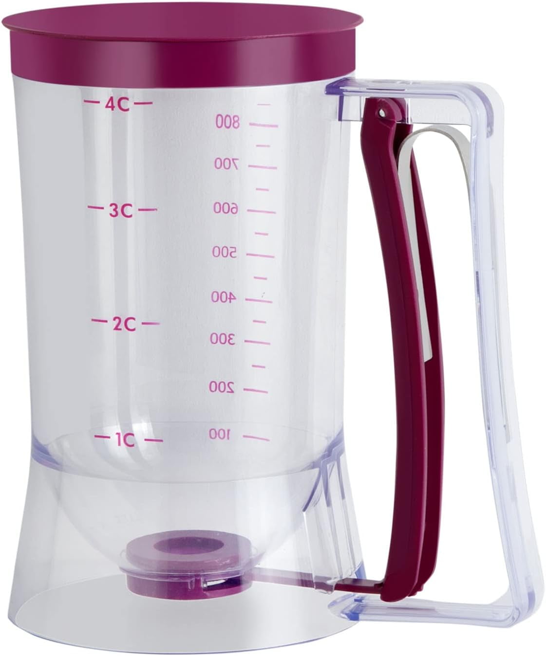 Wellsay CHu Cake Batter Dispenser with Measuring Label, Perfect Ba Tool ...
