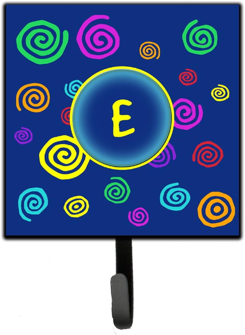 Wellsay CJ1011-ESH4 Letter E Initial Monogram - Blue Swirls Leash or ...