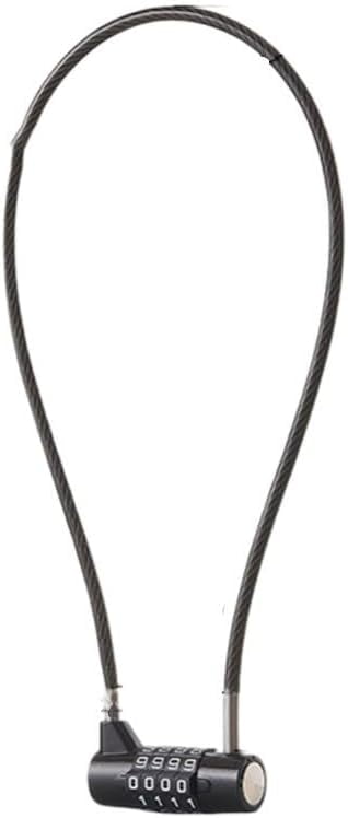 Wellsay Cable Locks with Combination, 4-Digit Steel Rope Locks with ...