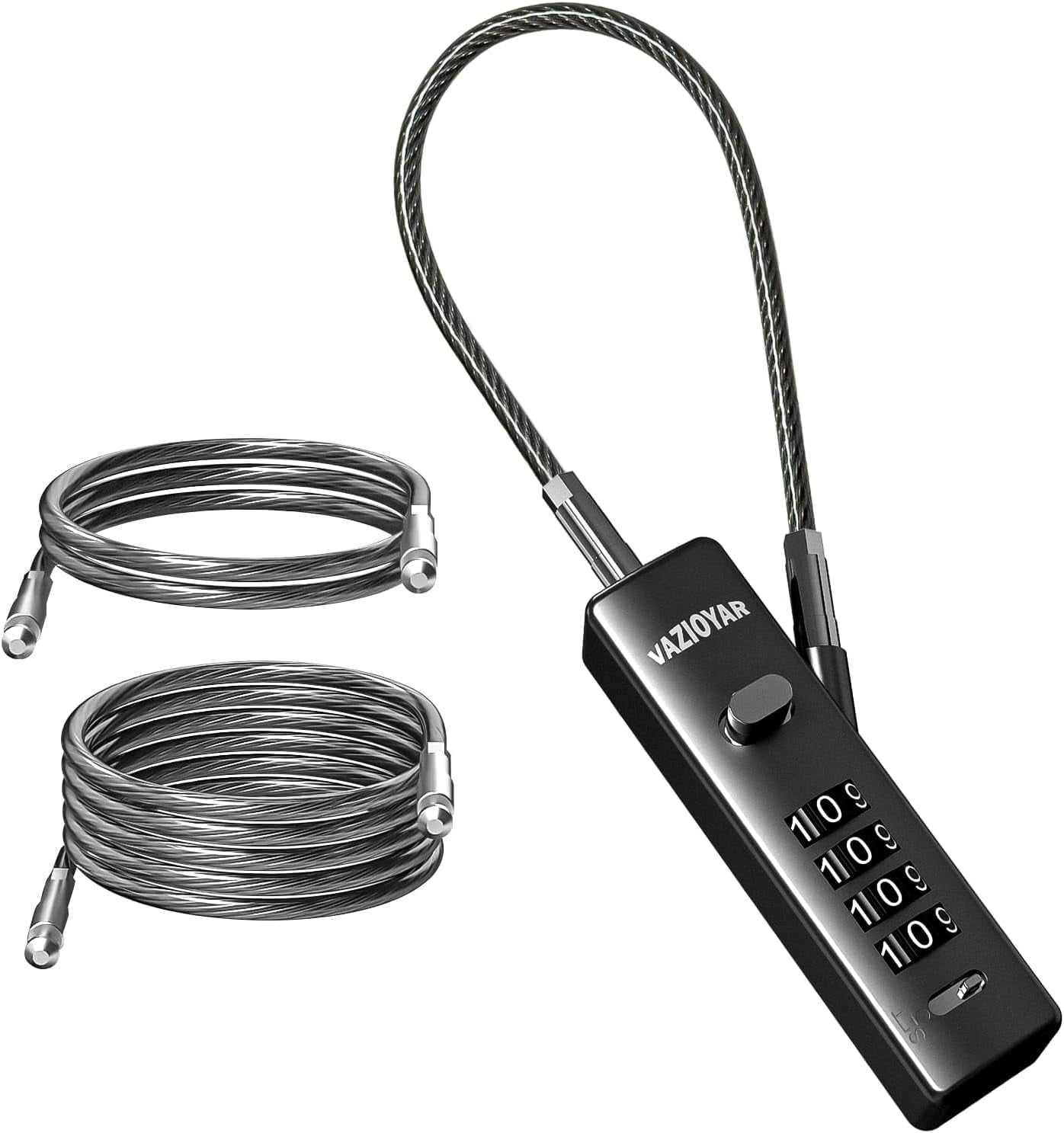 Wellsay Cable Locks with Combination,ycle Lock, Suitcases Lock,Comes ...