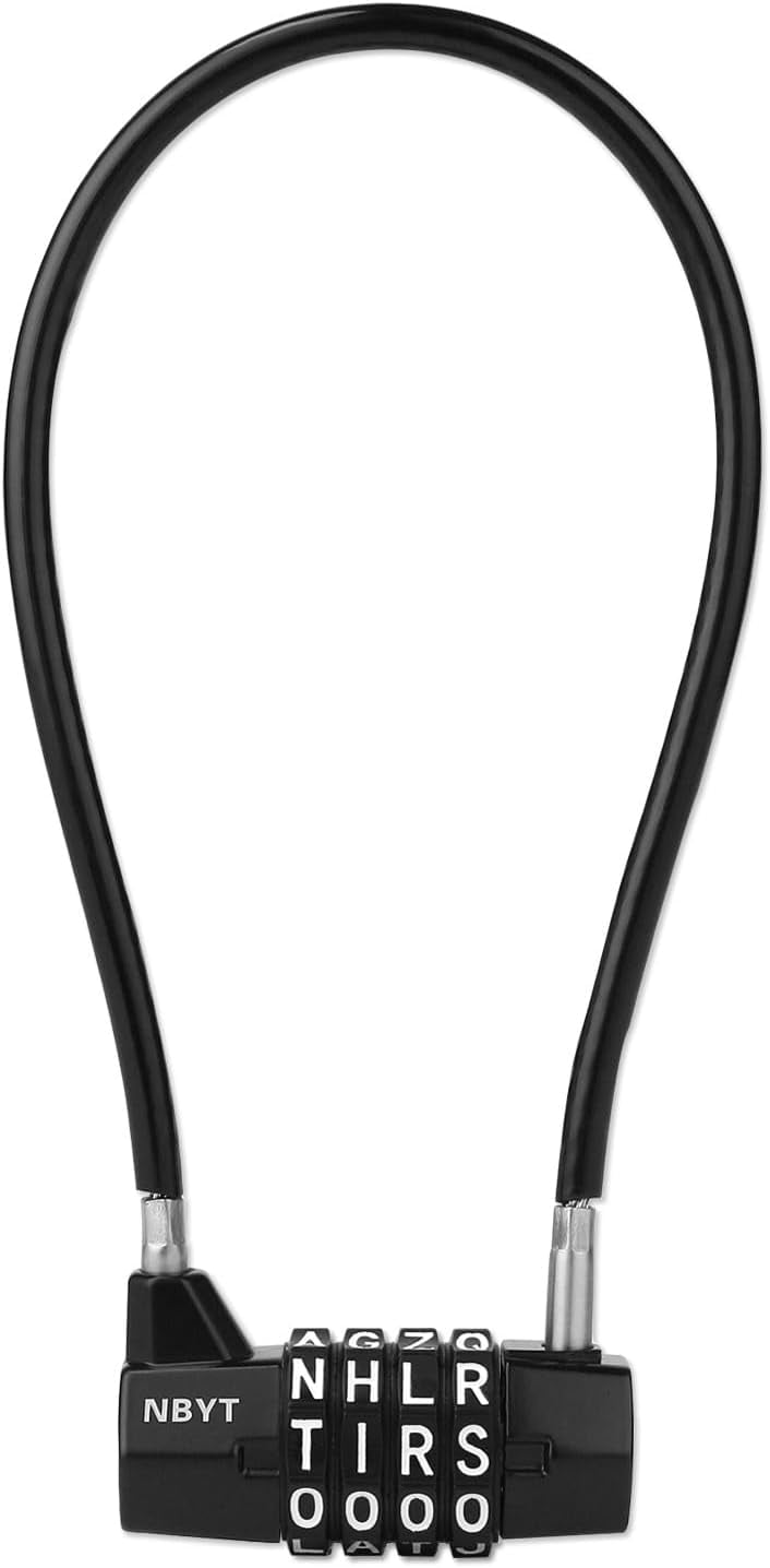 Wellsay Cable Locks with Word Combination Gate Locks for Metal Fence ...