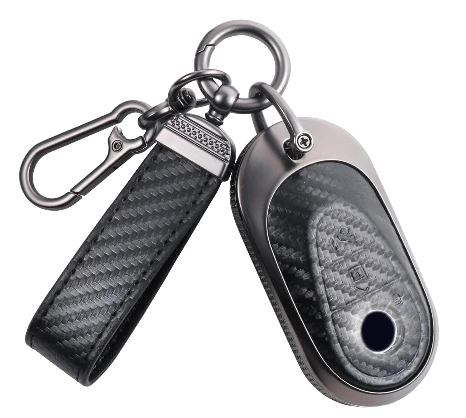 Wellsay Carbon Fiber Key Fob Cover for 2020-2022 S-Class G-Class E ...