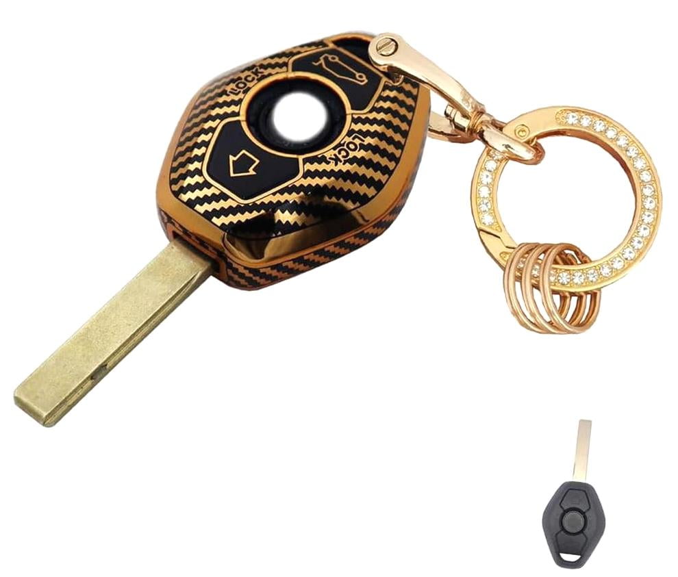 Wellsay Carbon Fiber Texture TPU Key Fob Cover for 3 5 7 Series M3 M5 ...