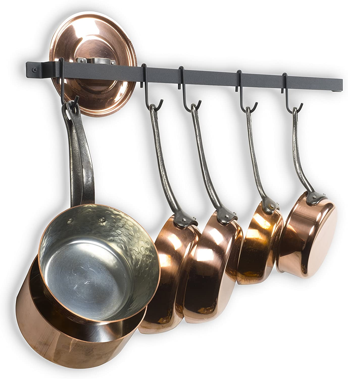 Wellsay Casto 30" Gourmet Kitchen Rail with 15 S Hooks for Hanging ...