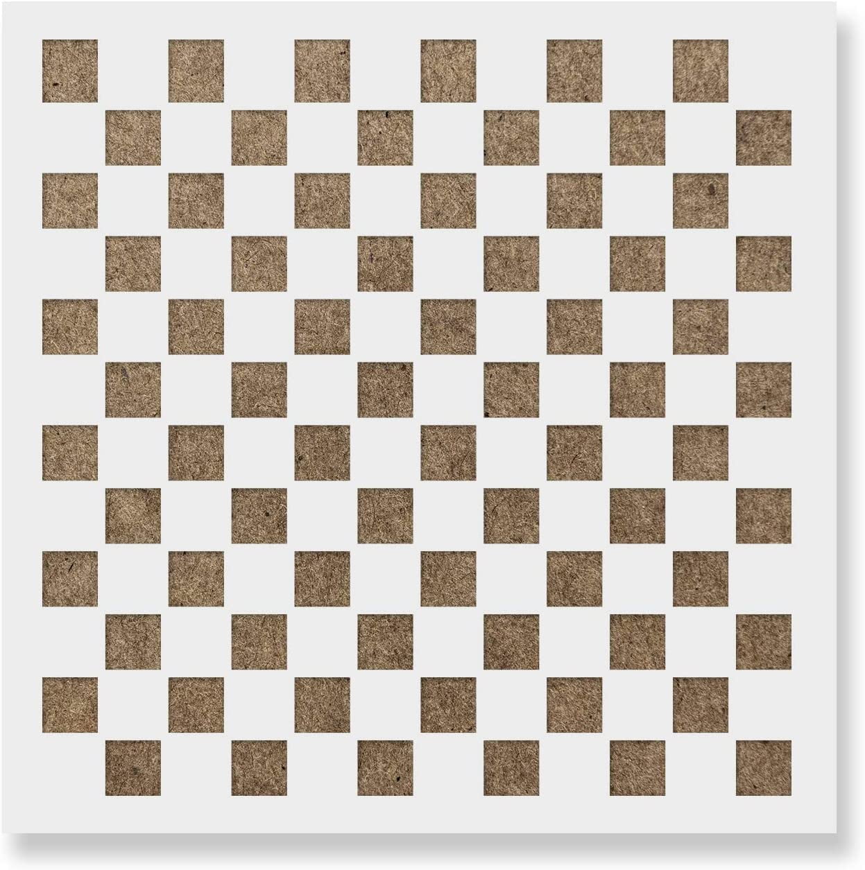 Wellsay Checker Stencil - Checkerboard, Checkers, Mylar Stencil ...
