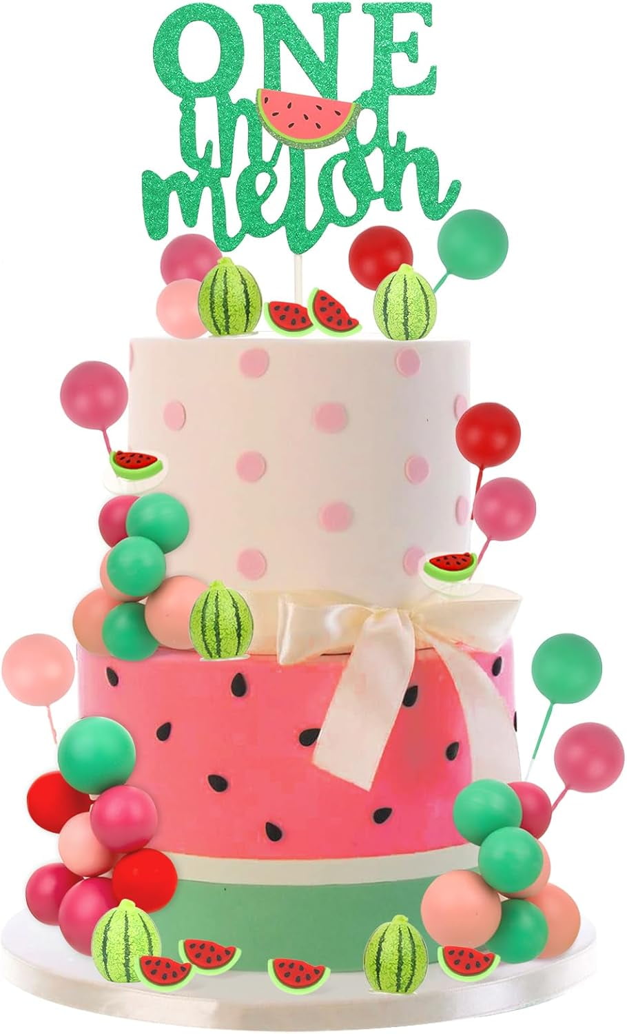 Wellsay Cheeral One in Melon Birthday Cake Decorations - Watermelon ...