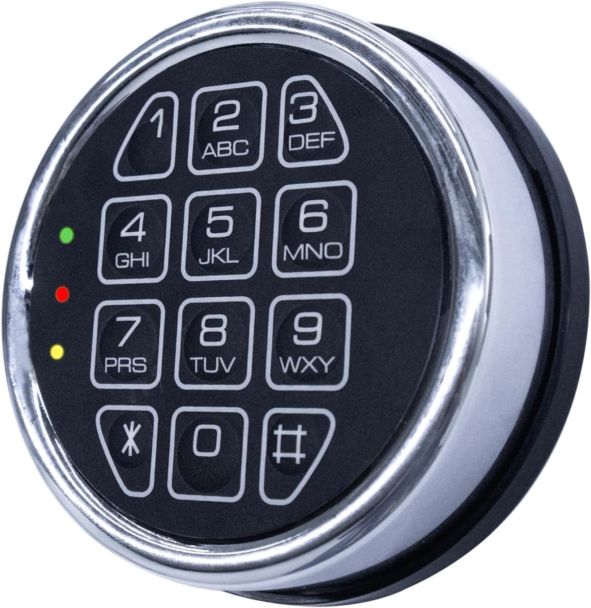 Wellsay Chrome Electronic Safe Lock Replacement Keypad with Solenoid ...