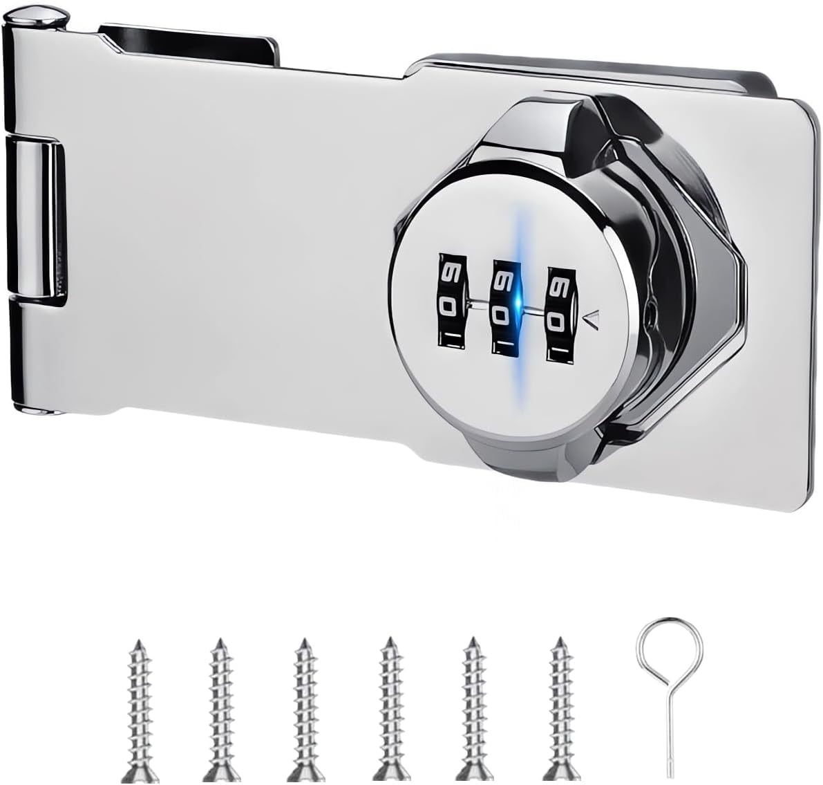 Wellsay Closet Door Lock: 3 Digit Keyless Cabinet Lock With Combination ...