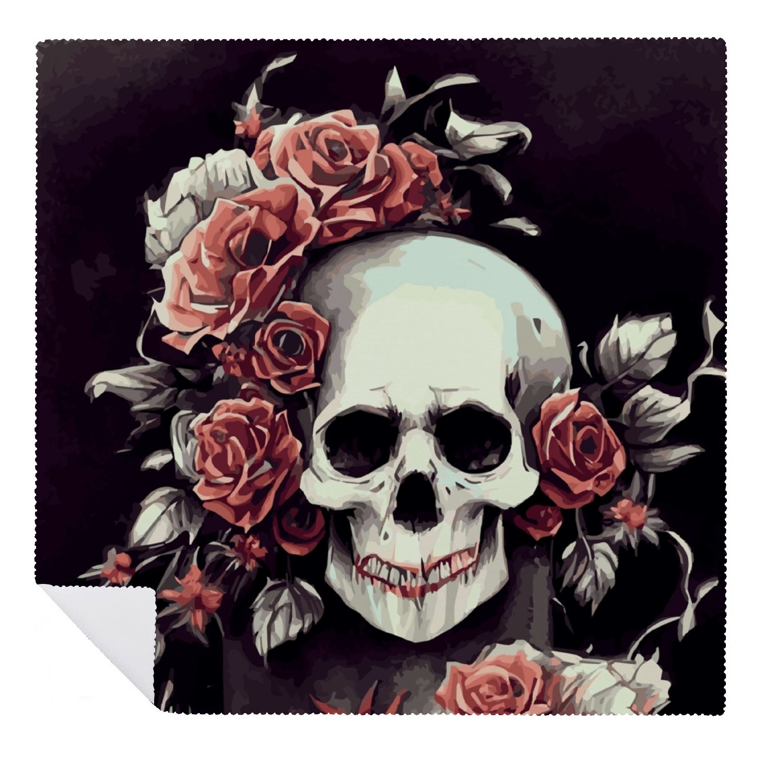 Wellsay Cloth Napkins, Human Skull 20x20in Dinner Napkins Soft ...