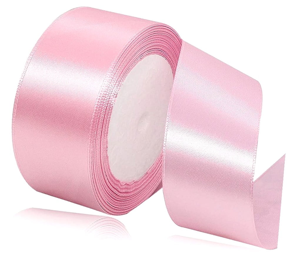 Wellsay Colored Satin, 1-1/2 Inch Yard Satin for Crafts, Hair Bow Creation, Wreath Making ...