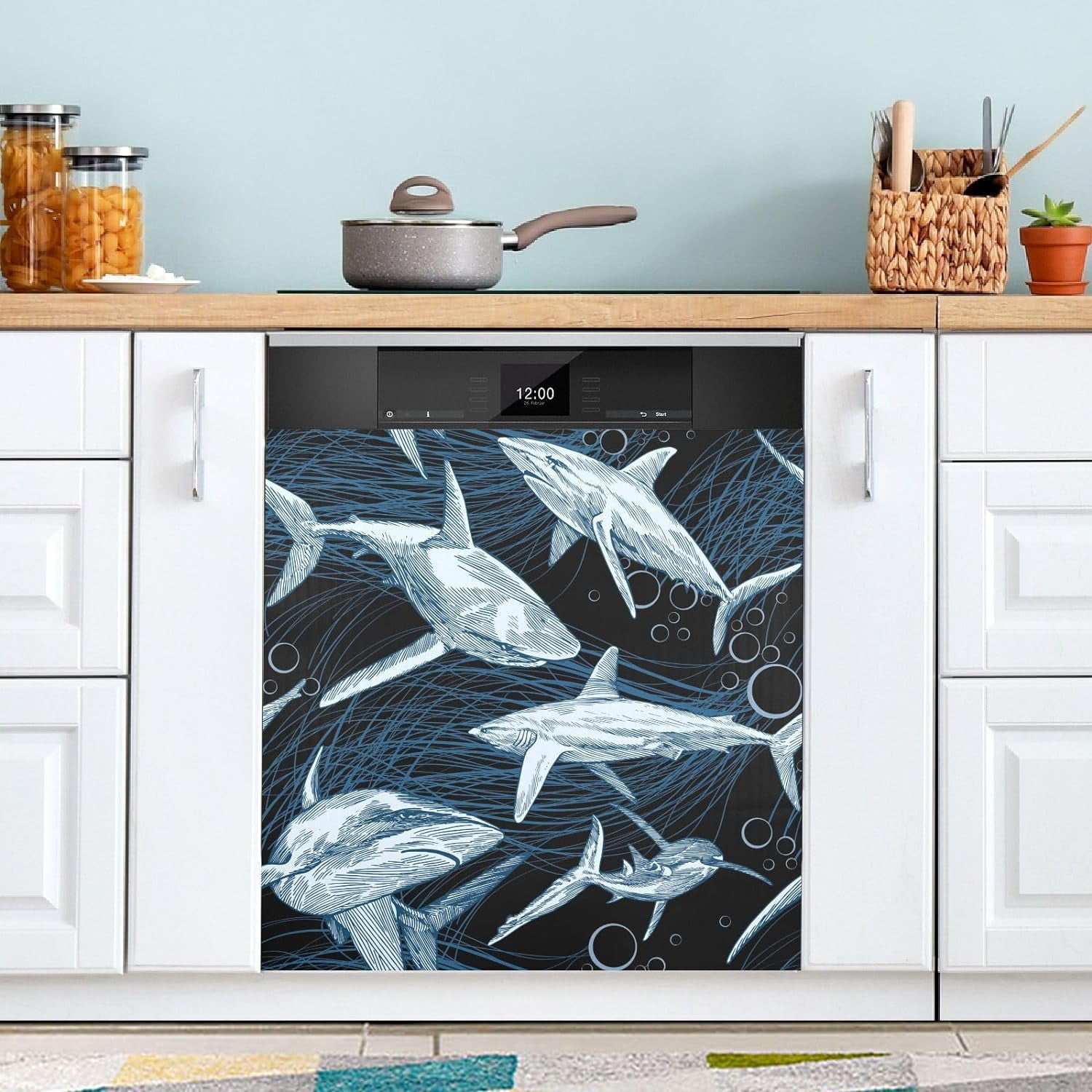 Wellsay Colorful Balloon Dishwasher Magnet Cover, Kitchen Dish Washer ...