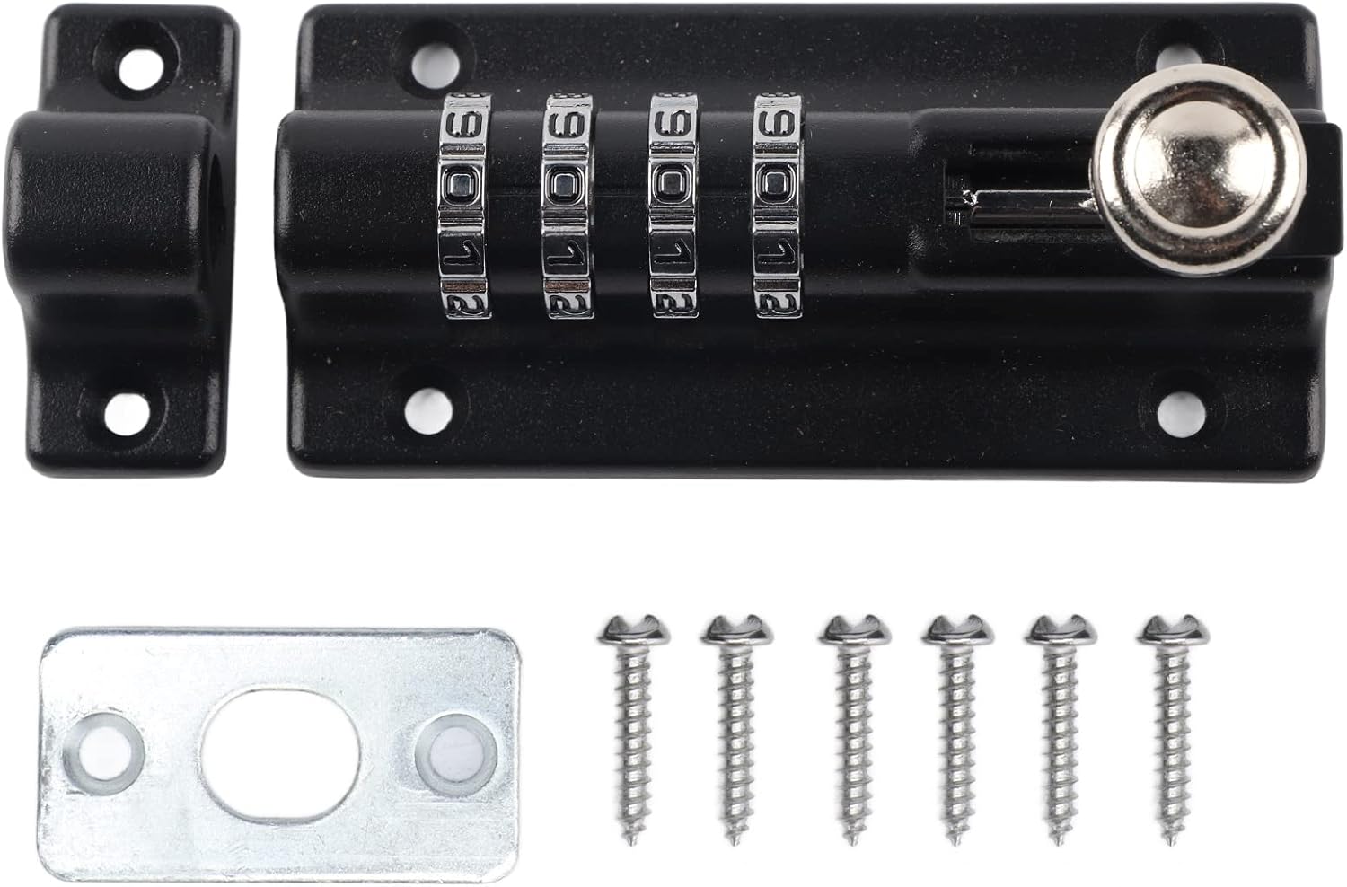 Wellsay Combination Loc Bolt, Bolt Lock, Combination Bolt Latch, 4 ...