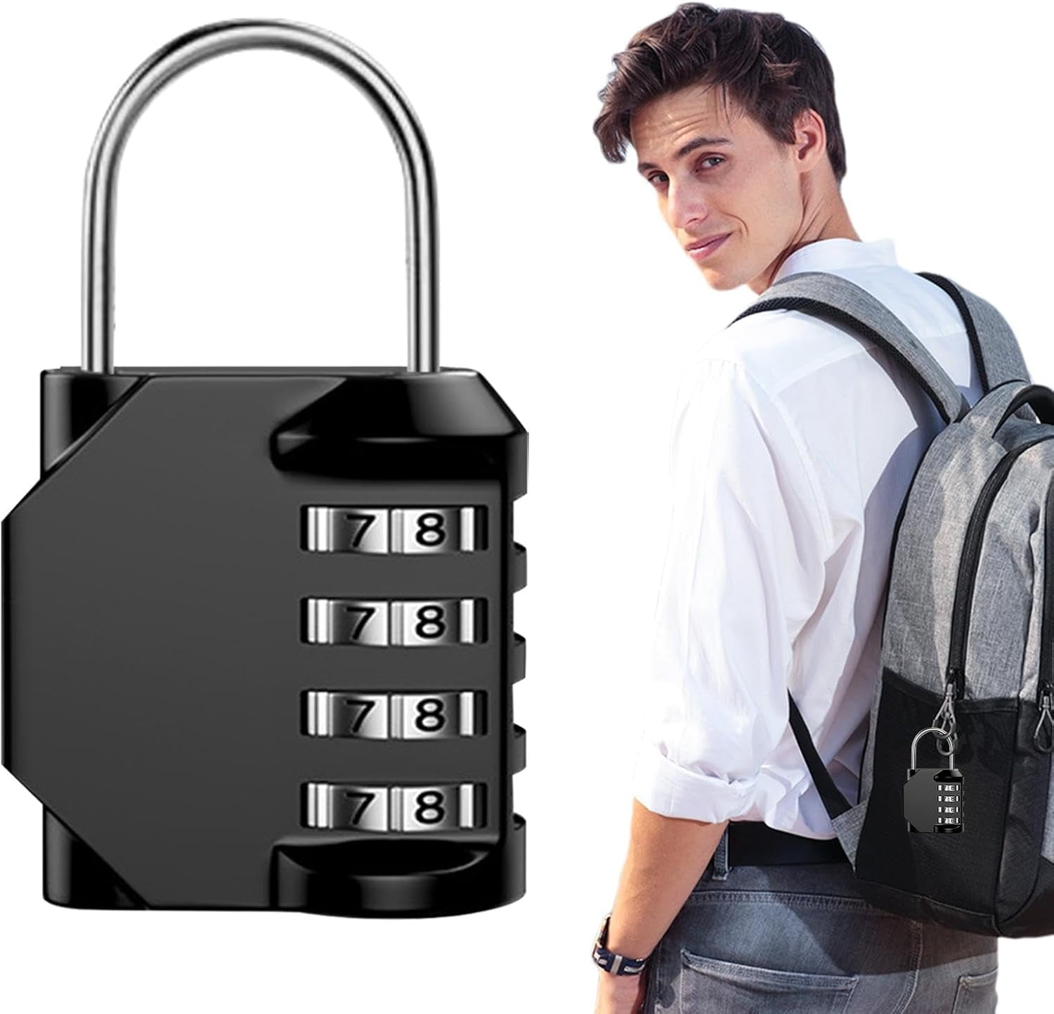 Wellsay Combination Padlock | Lage Combination Lock | Travel Lock ...