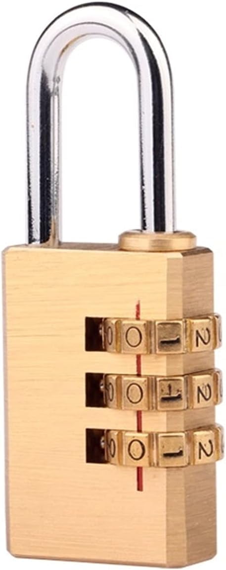 Wellsay Combination Padlocks 4 Digits Number e Brass Combination Lock ...