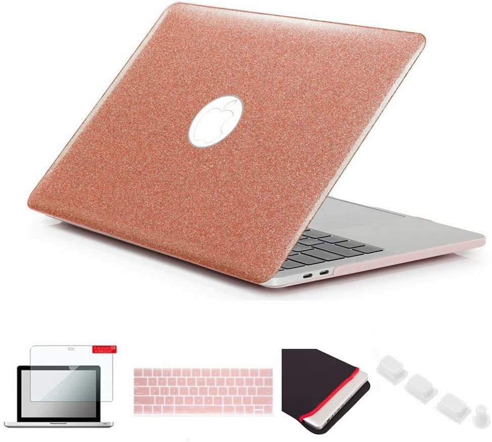 Wellsay Compatible with MacBook 13 inch Case A1706/A1989/A2159 Glitter ...