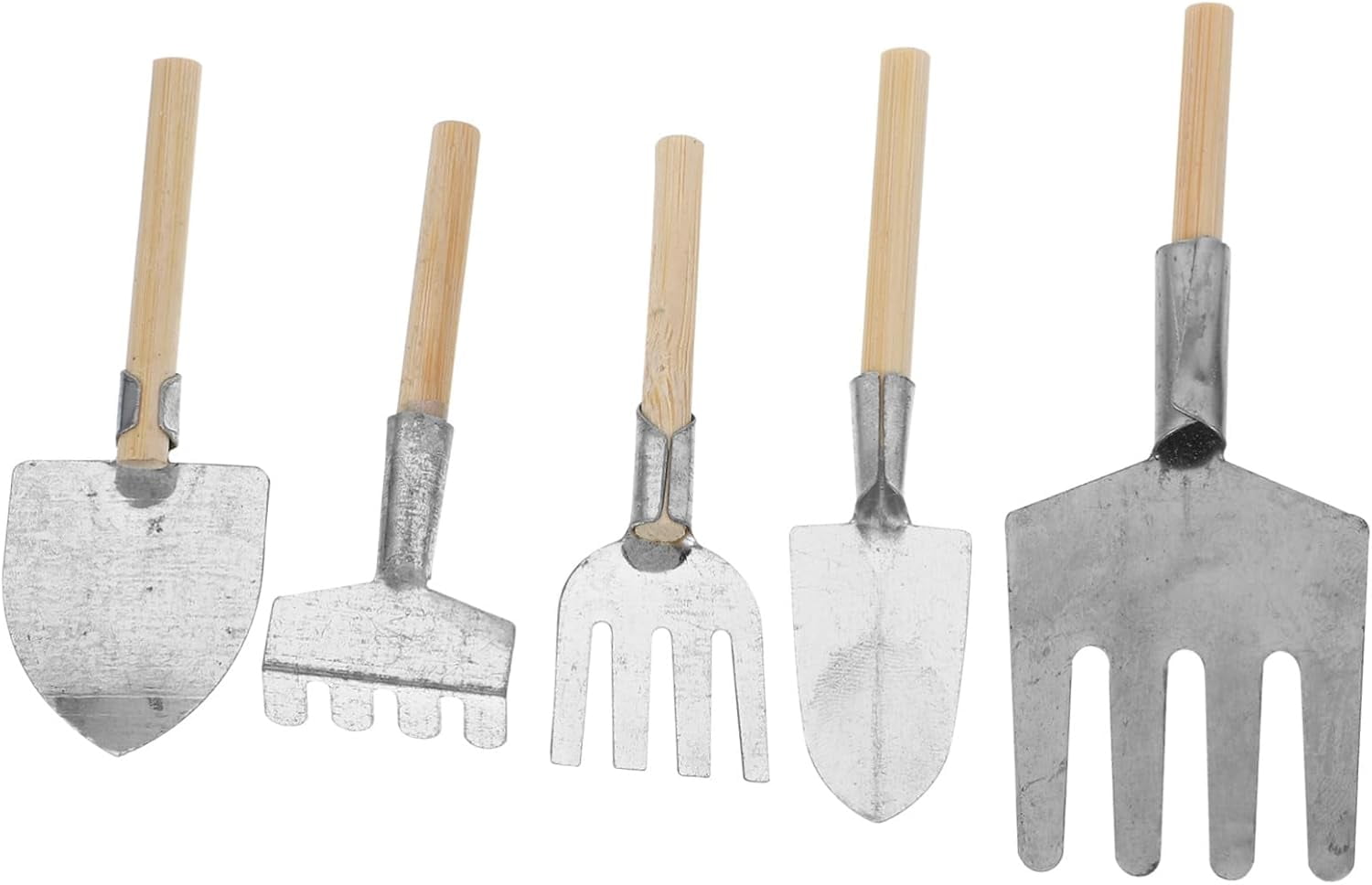 Wellsay Complete Set of 5 Miniature Gardening Tools for Outdoor and ...