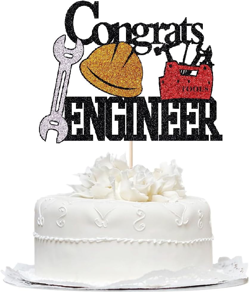 Wellsay Congrats Engineer Cake Tor, Future Engineer Decor,Congrats you ...