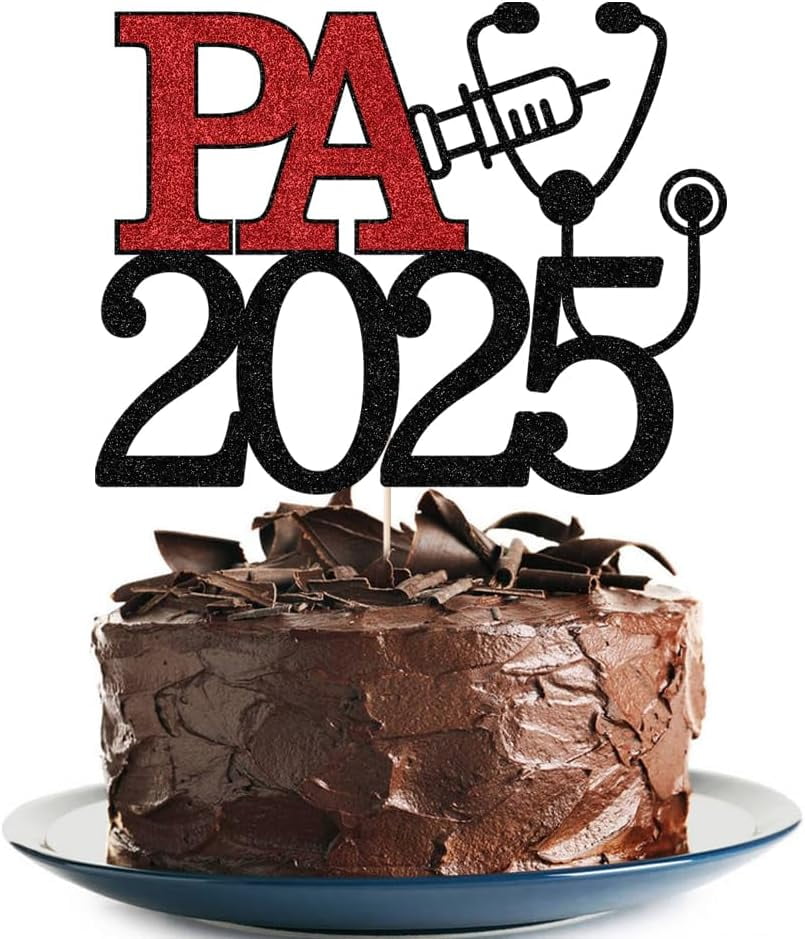 Wellsay Congratulations PA Cake Tor - PA Graduation Decorations 2025 ...