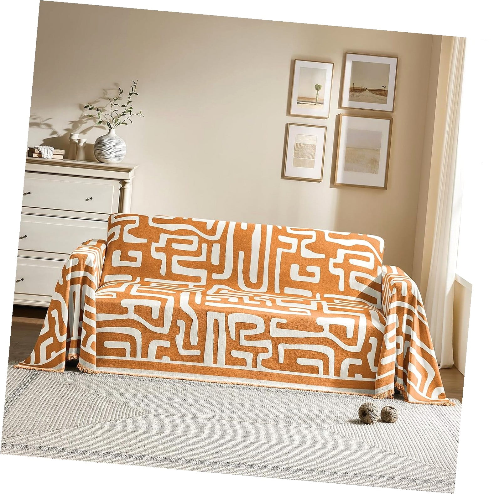 Wellsay Couch Cover for Dogs Washable Chenille Sofa Covers Reversible ...