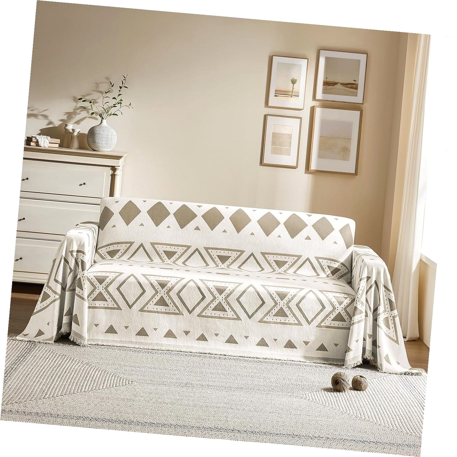 Wellsay Couch Cover for Dogs Washable Chenille Sofa Covers Reversible ...