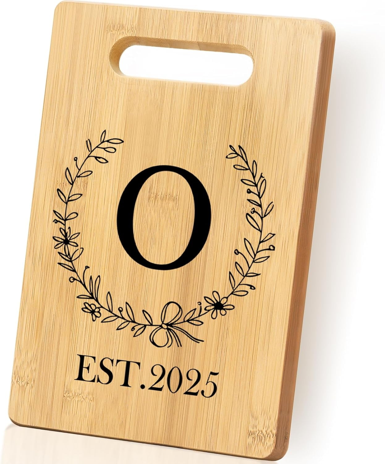 Wellsay Cutting Board, Monogrammed Wedding Gift for Couple Newlywed ...