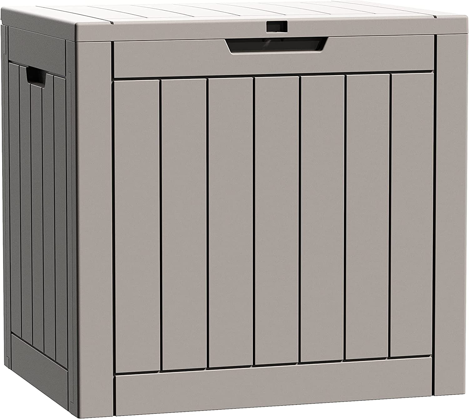 Wellsay Deck Box 30 Gallon Outdoor Storage Box for Delivery, Waterproof ...