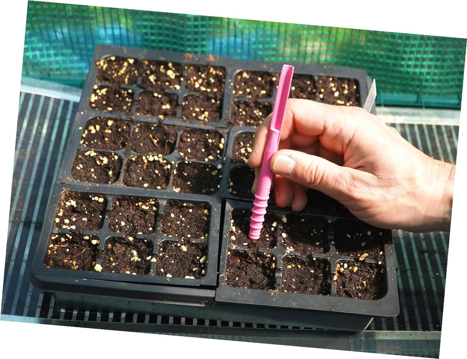 Wellsay Dibby Gardening Implement for Seeding and Moving Plants – Optimal Depth Planting ...