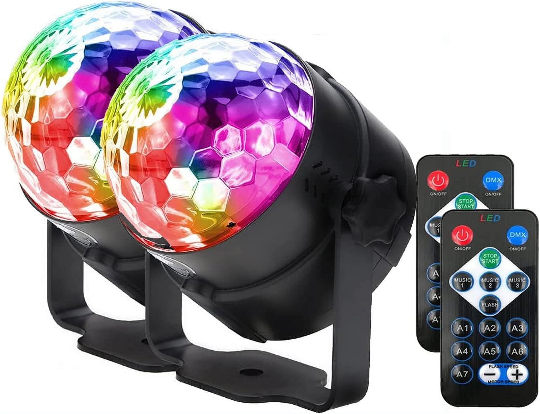 Wellsay Disco Light, 7 Colors with Remote Control Disco Ball Lamps for ...